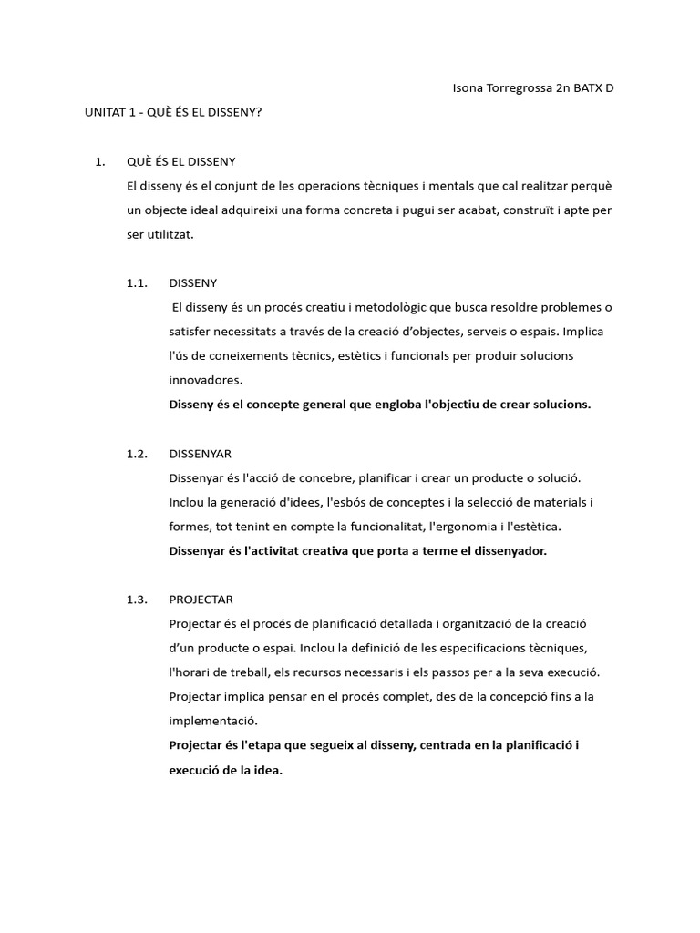 Disseny - Unitat 1 | PDF