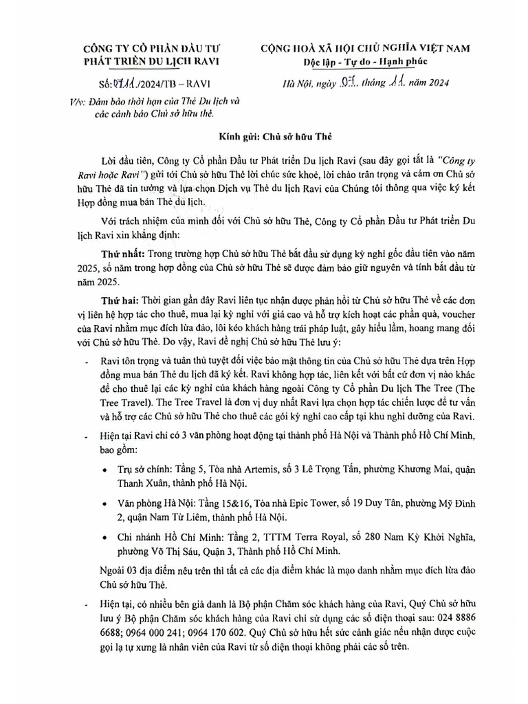 CV Am Bao Thoi Han The Va Canh Bao CSH | PDF