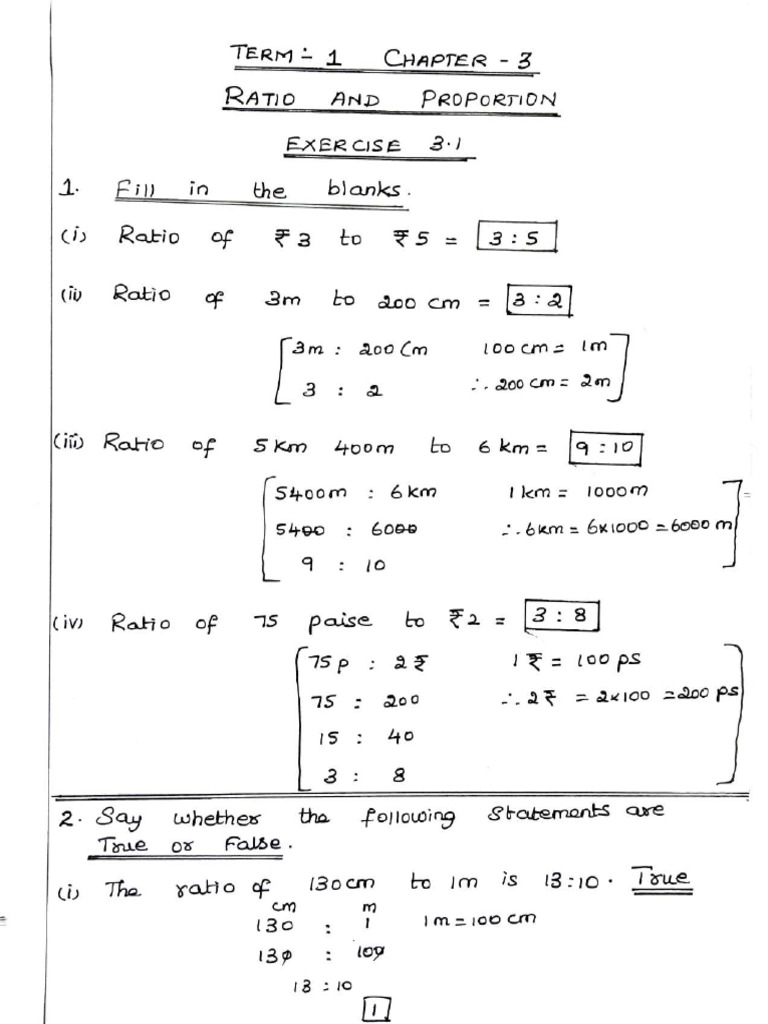STD 6 Term1 Chapter - 3 (1-32) - Compressed | PDF
