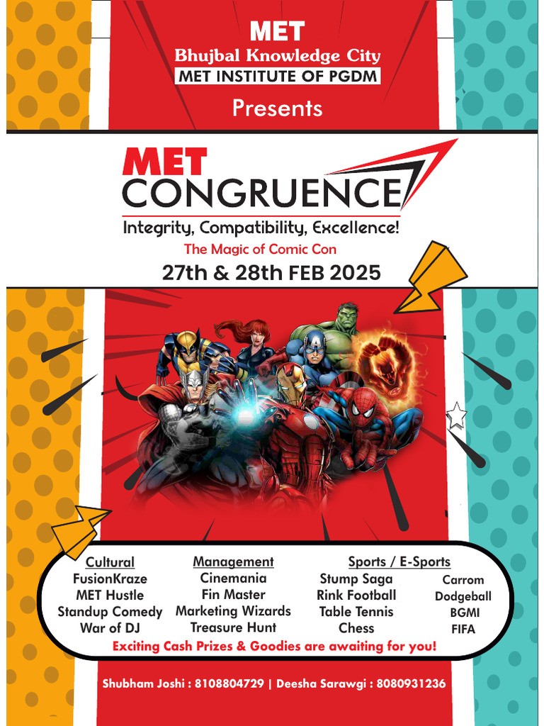 Comic Con 2025: Events & Competitions Guide | PDF | Association ...