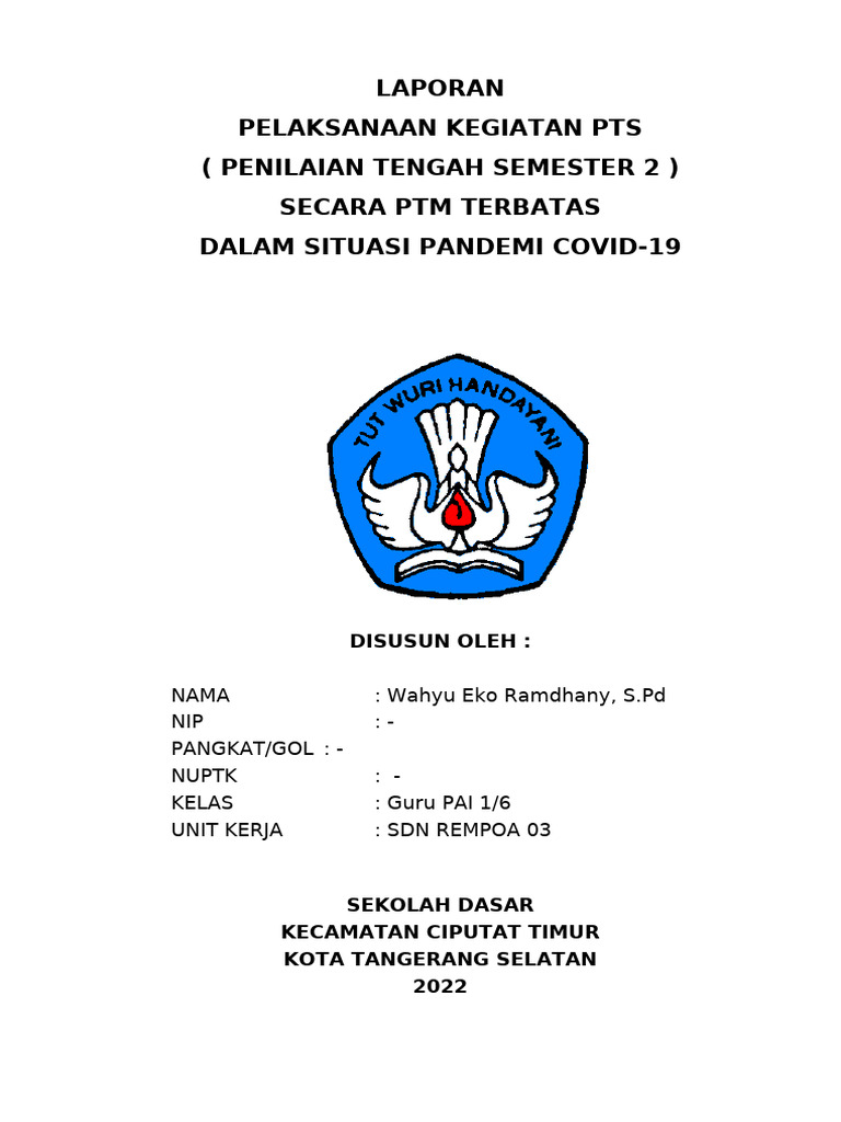 Contoh Laporan Kegiatan Daring PTS | PDF