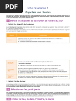 Check-list pour organiser des réunions | PDF | Compétence (Ressources ...