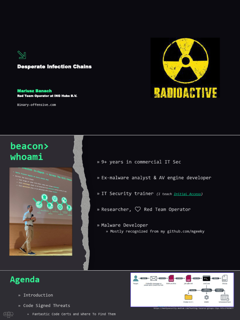 X33fcon - Desperate Infection Chains | PDF | Microsoft Windows | Computing