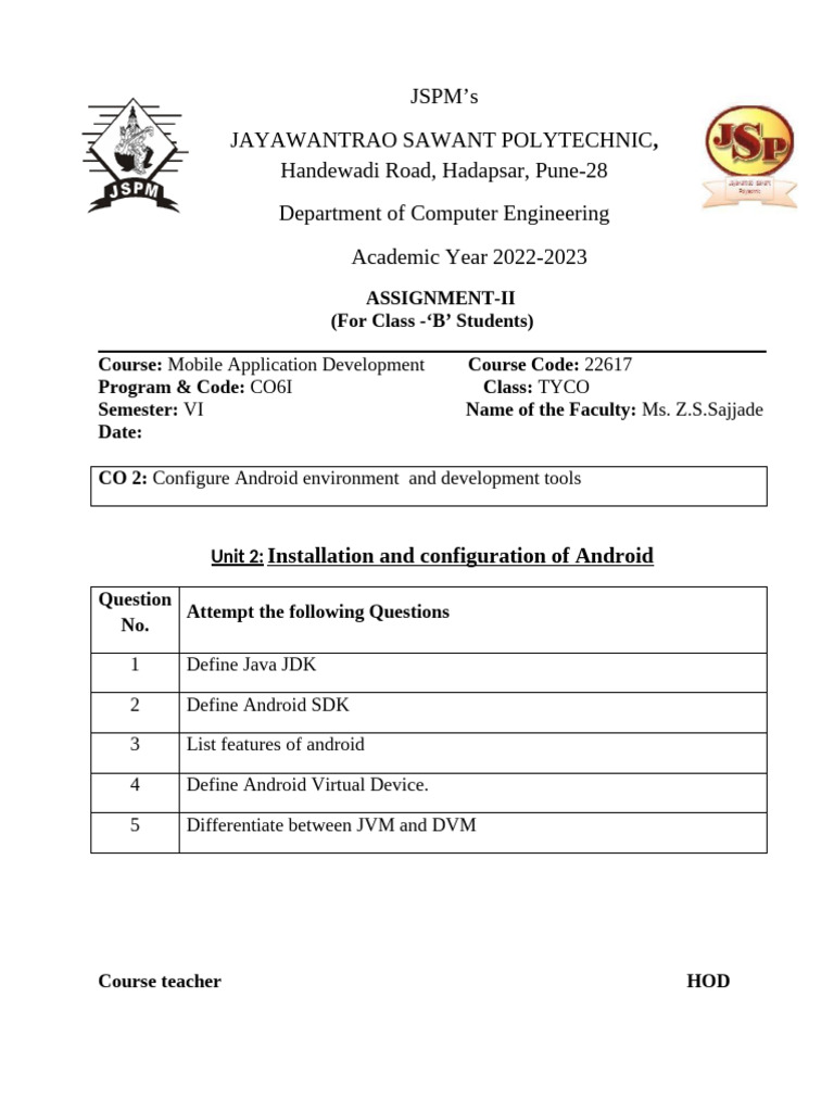 Unit 2 Assignment - B | PDF