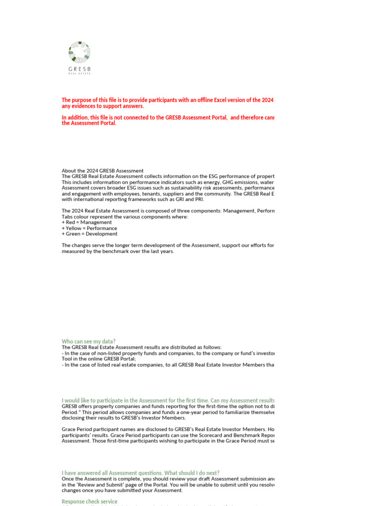 2024 Real Estate Assessment in Excel | PDF