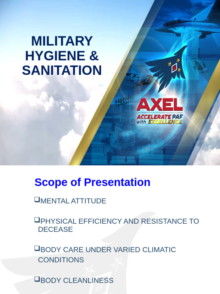 PERSONAL HYGIENE AND - SANITATION - PPTX New | PDF | Hygiene | Hyperthermia
