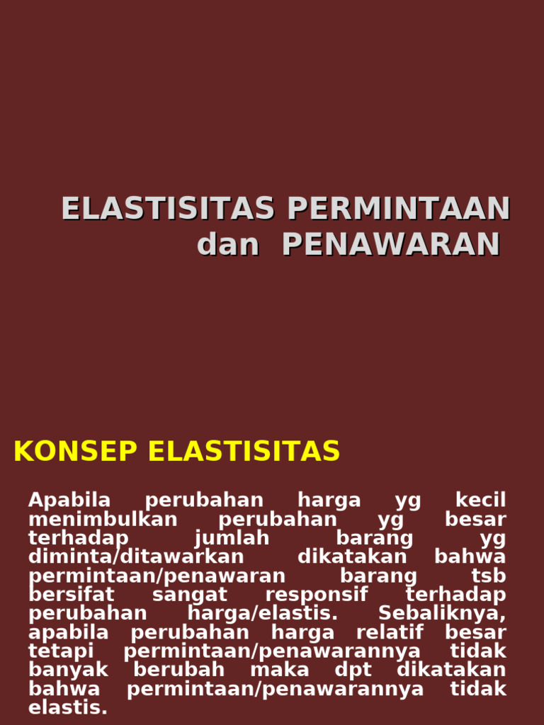 Elastisitas Kelas X-1 | PDF