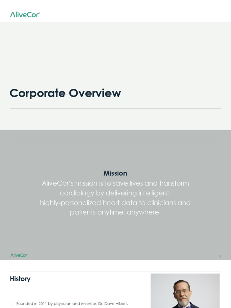 AliveCor Company Overview and Mission | PDF | Electrocardiography ...