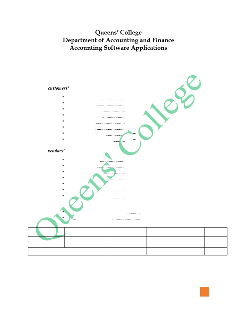 Accounting Software Application Project | PDF | Inventory | Cost Of ...