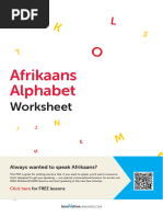 Afrikaans Alphabet Guide for Beginners | PDF | Alphabet | Vocabulary