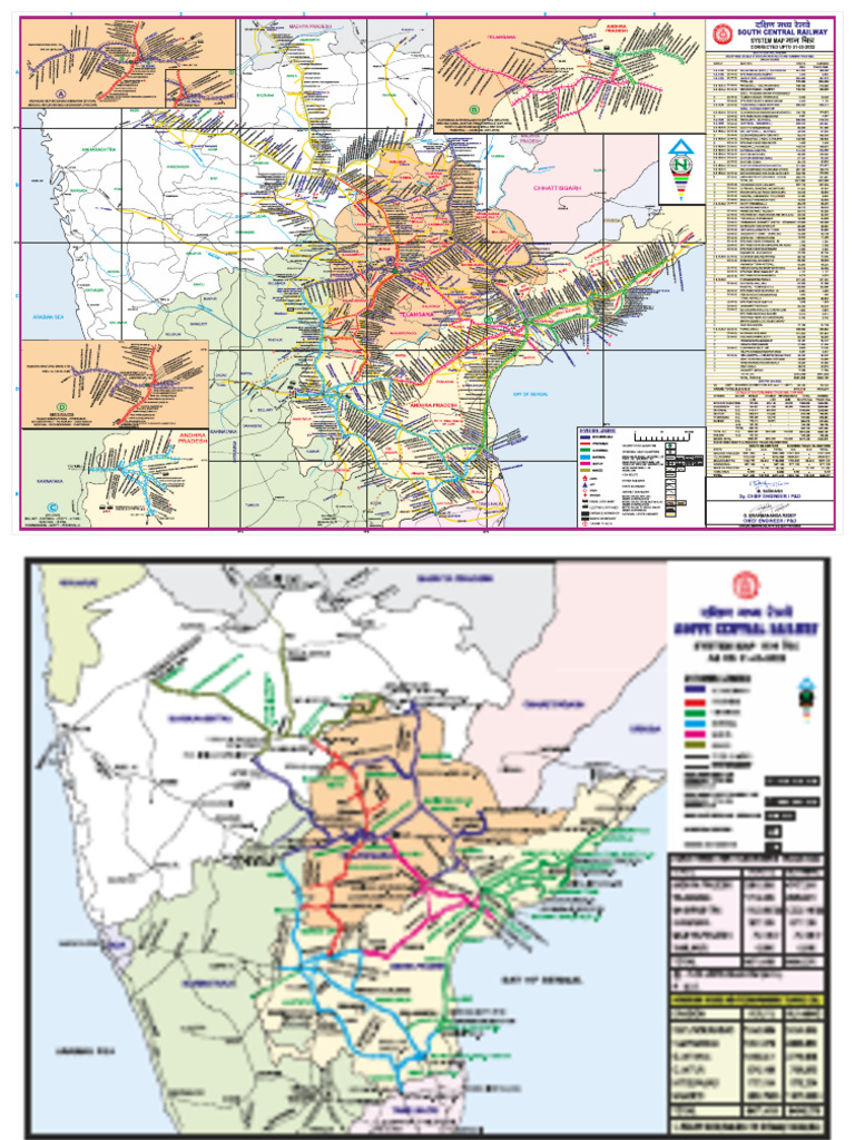 SCR Zonal Rly System Map 20228992831 | PDF