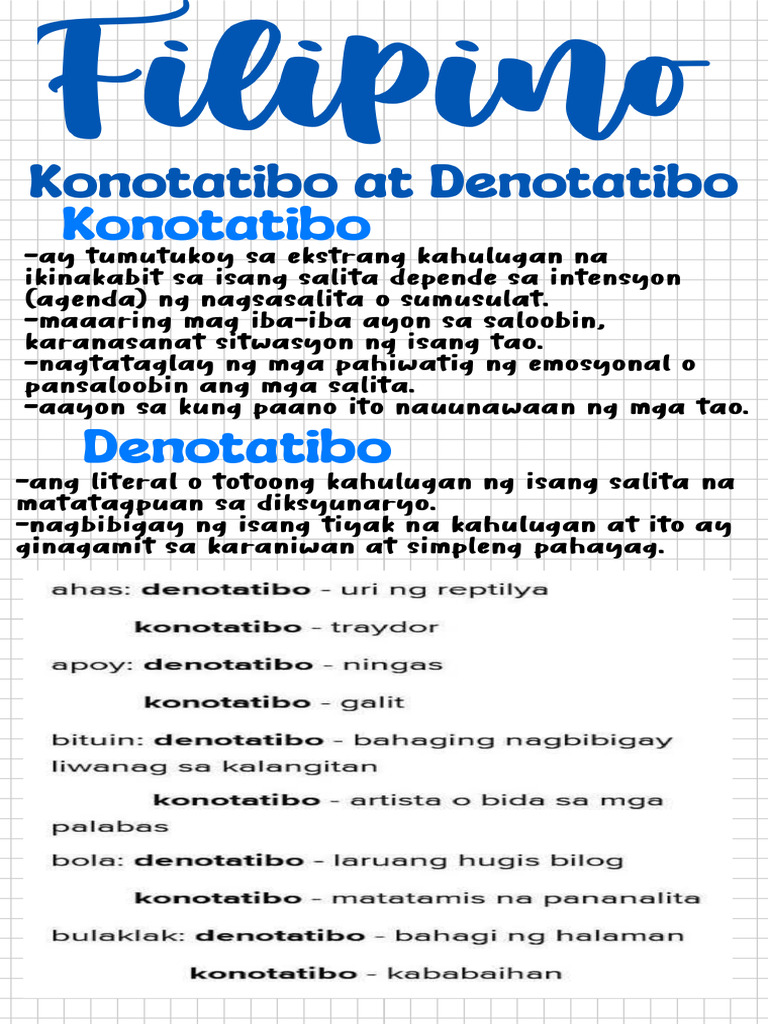 Filipino Notes q1 For Grade 9 | PDF