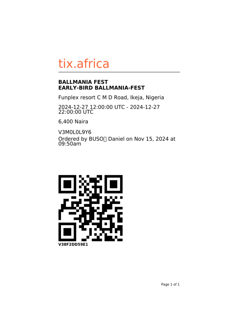 Ballmania Fest 2024 Ticket Info | PDF