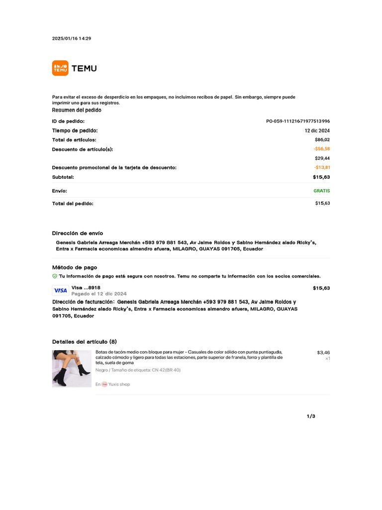 Print for TEMU | PDF