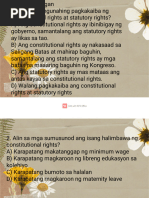 Halimbawa NG Statutory Rights | PDF