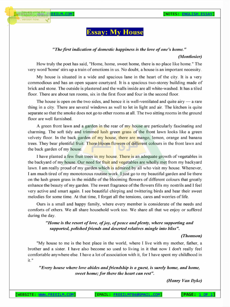 My House | PDF