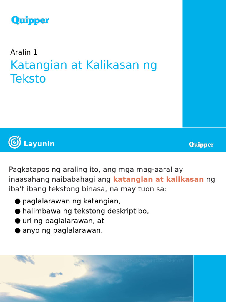 F11 Pagbasa U3 L1 | PDF