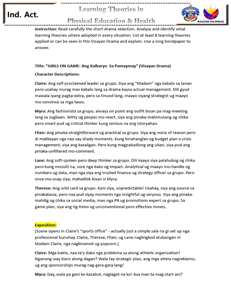 Peh Learning Theories | PDF