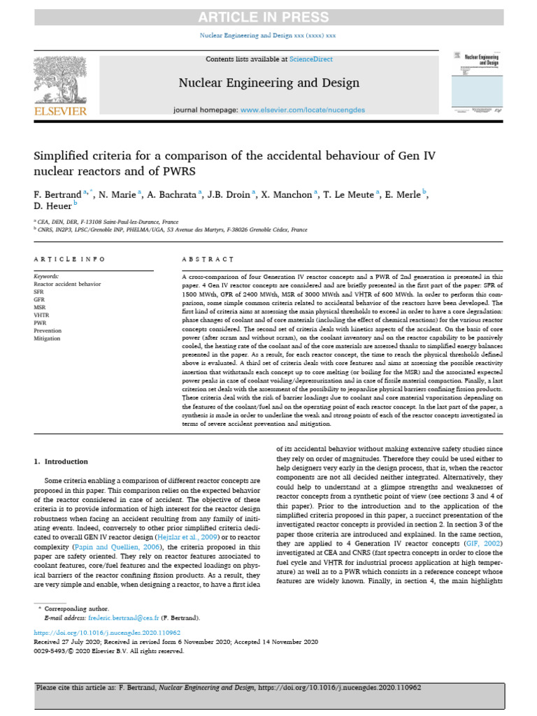 Simplified_criteria_for_a_comparison_of_Gen-IV reactors | PDF | Nuclear Reactor | Pressurized ...
