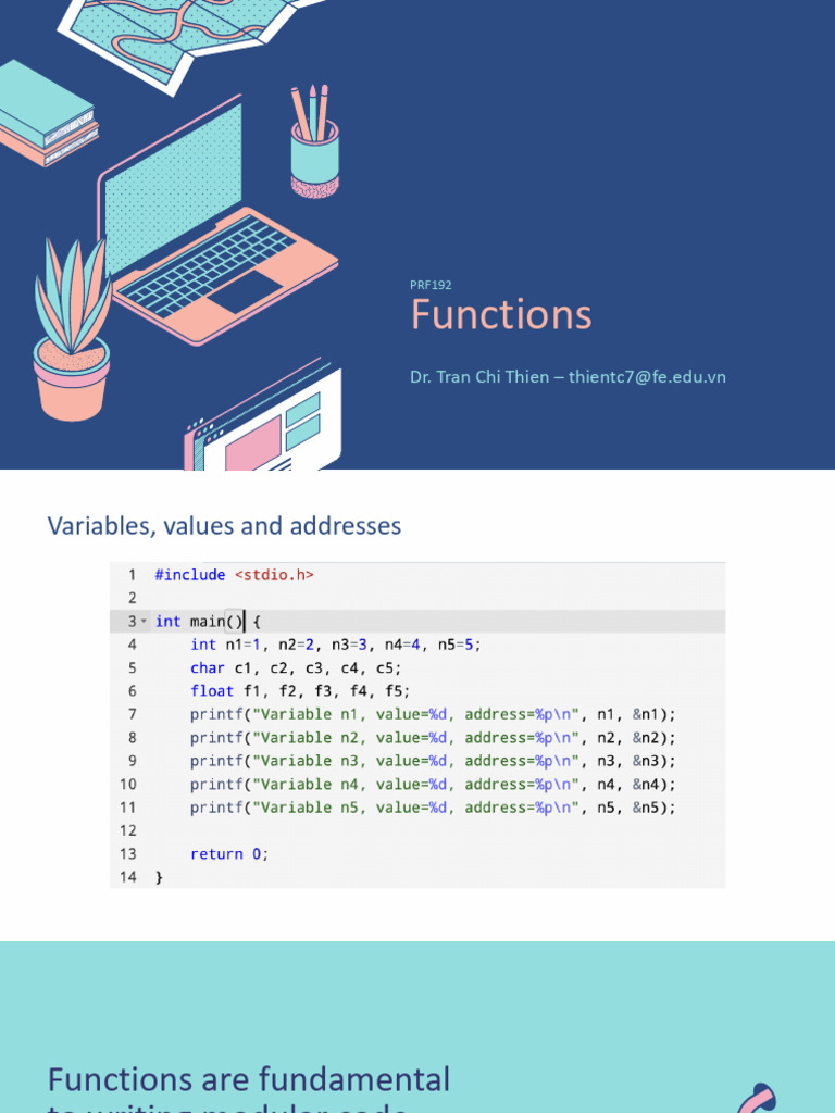 C Functions for Beginners | PDF | Parameter (Computer Programming) | Computer Engineering