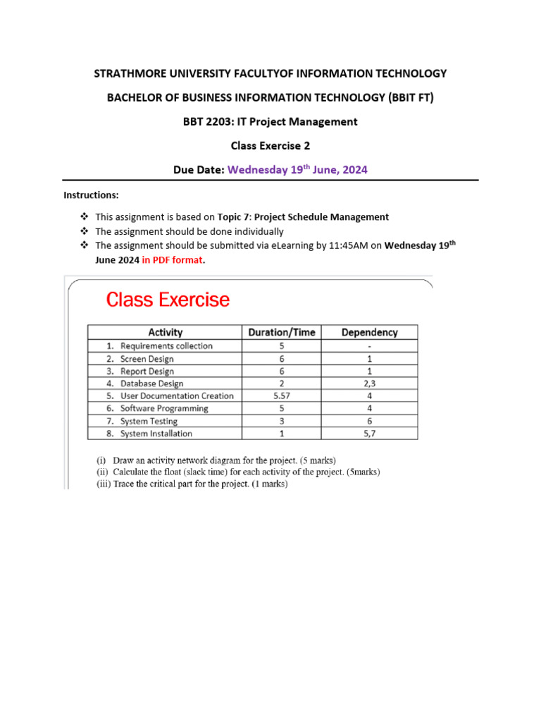 IT Project Management Assignment Guide | PDF