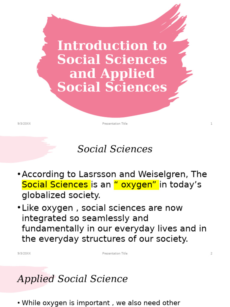 Social Sciences and Their Applications | PDF | Psychotherapy | Social ...