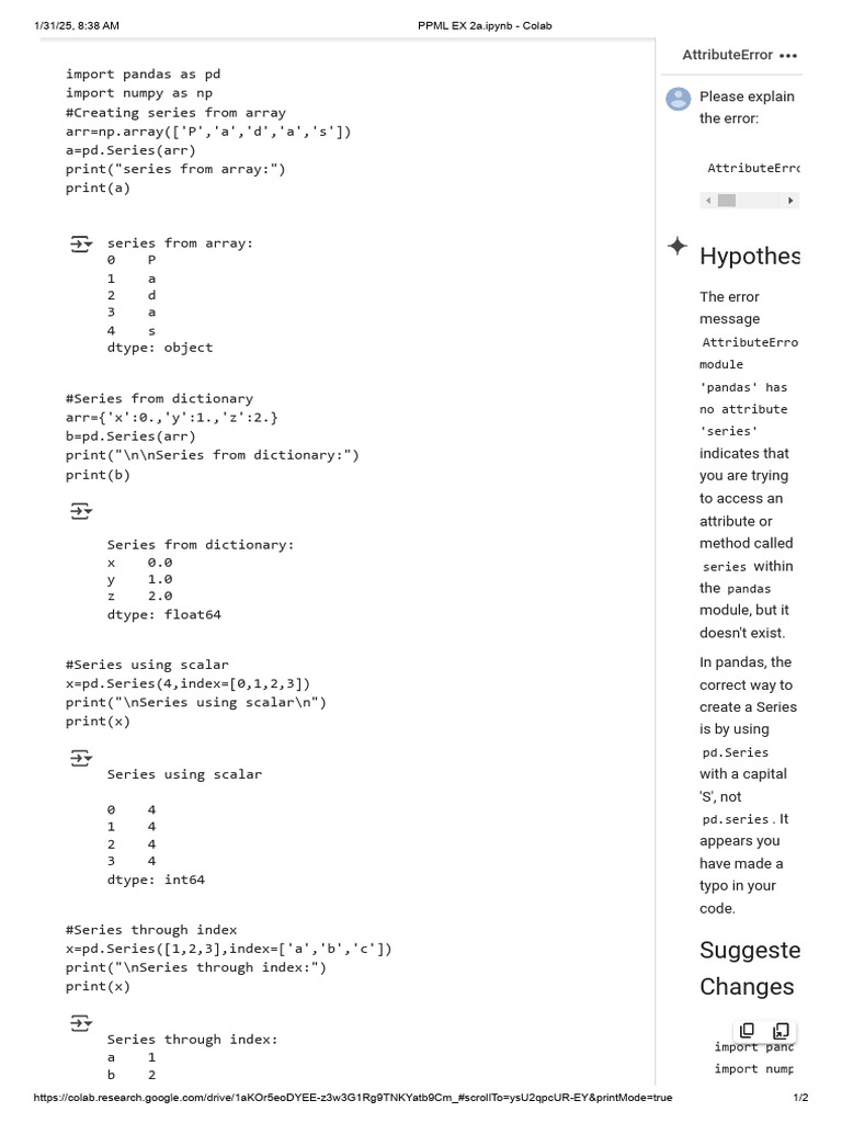 Panda.ipynb - Colab | PDF | Data Analysis | Computer Science
