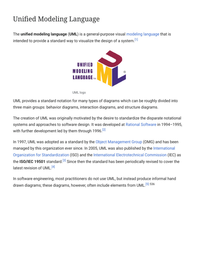 Unified Modeling Language | PDF | Unified Modeling Language | Software Design