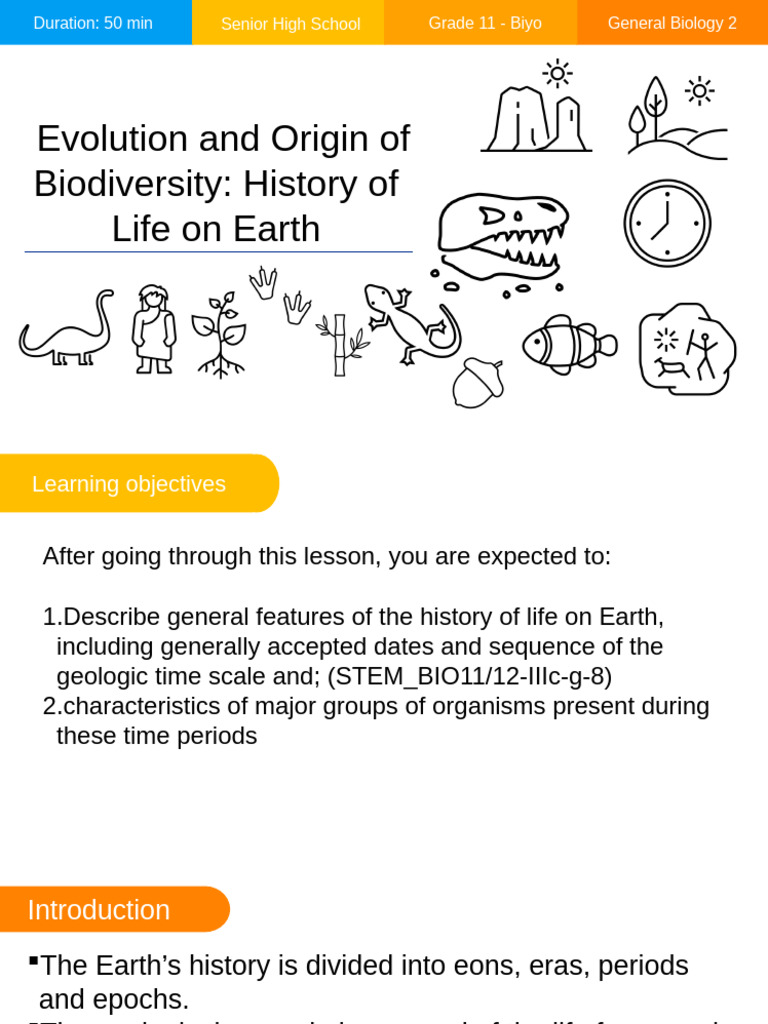 Evolution and Biodiversity Overview | PDF | Geology | Earth Sciences
