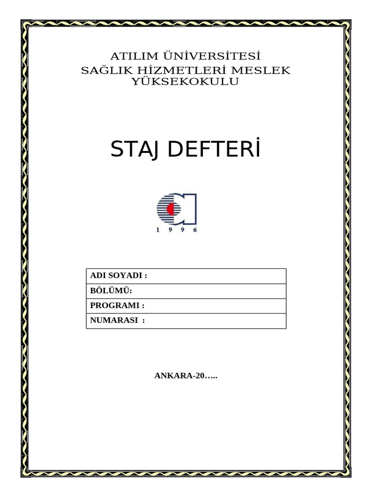 Staj Defteri | PDF