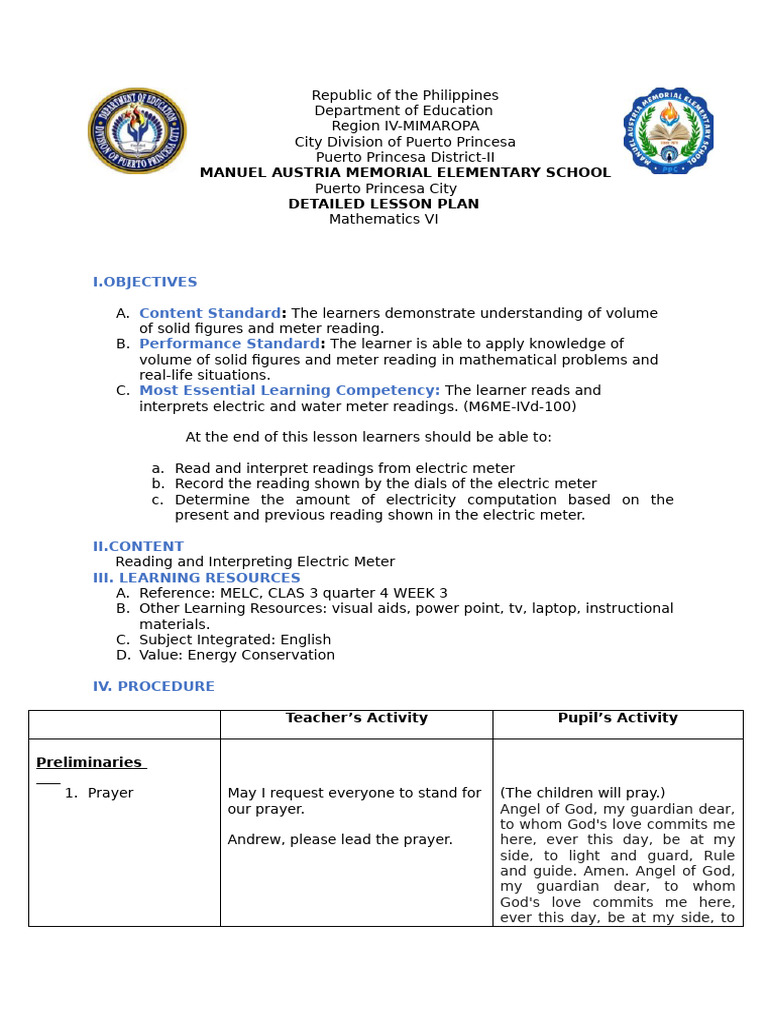 Reading and Interpreting Electric Meter | PDF | Learning