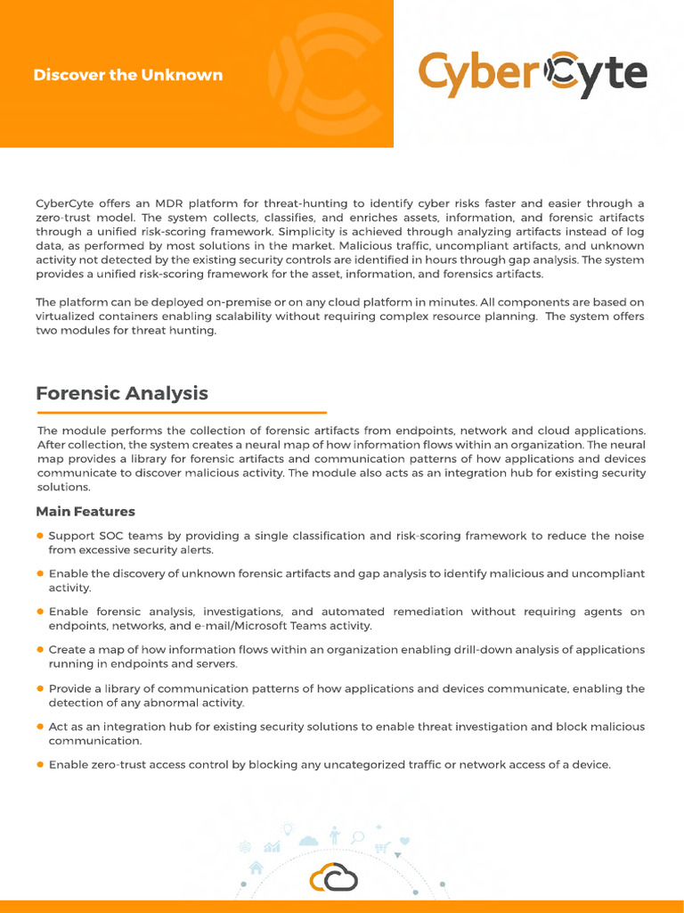 CyberCyte Datasheet | PDF