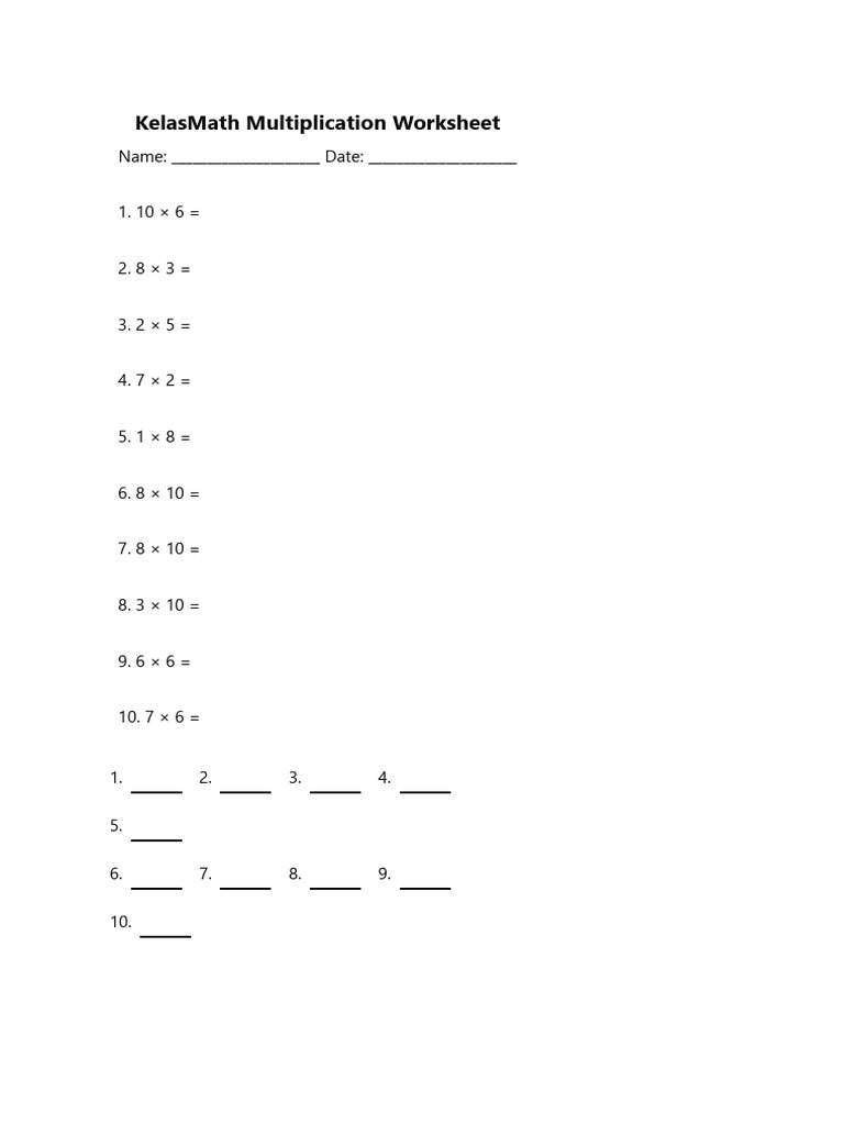 Worksheet Darab 1 | PDF