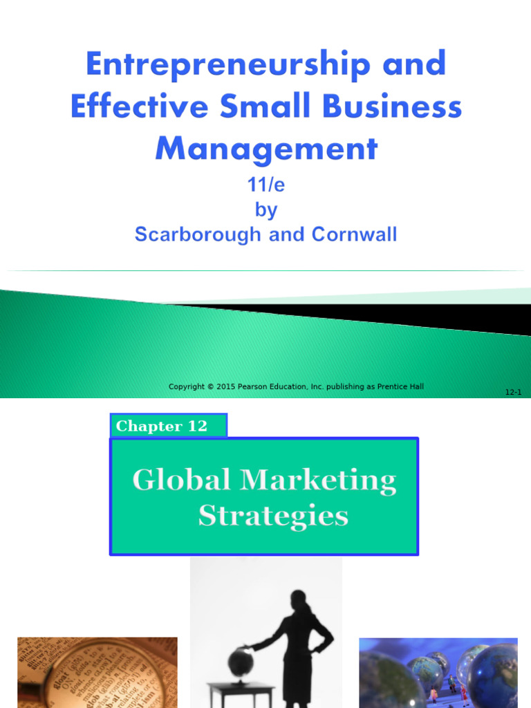 Scarborough Eesbm11e Ppt12 | PDF | Exports | Franchising