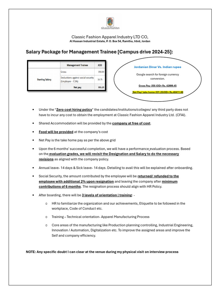 Package Communication to the students | PDF | Employment | Employee ...