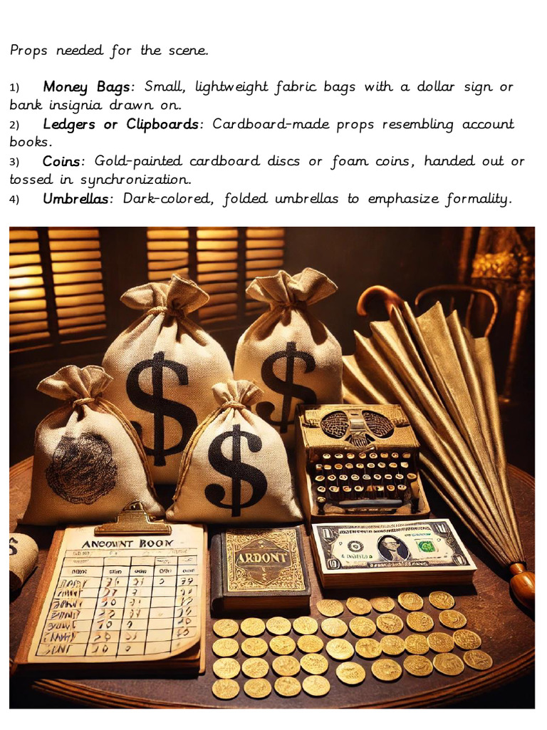 Props needed for the scene | PDF