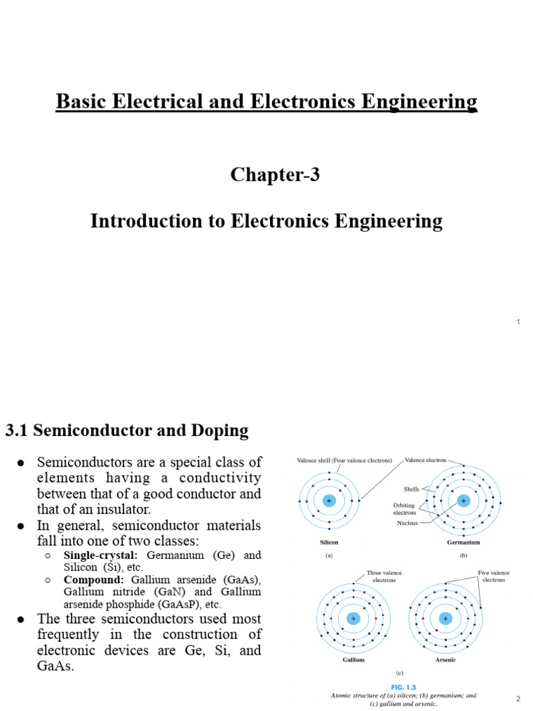Basic Electrical and Electronics Engineering | PDF | P–N Junction | Semiconductors
