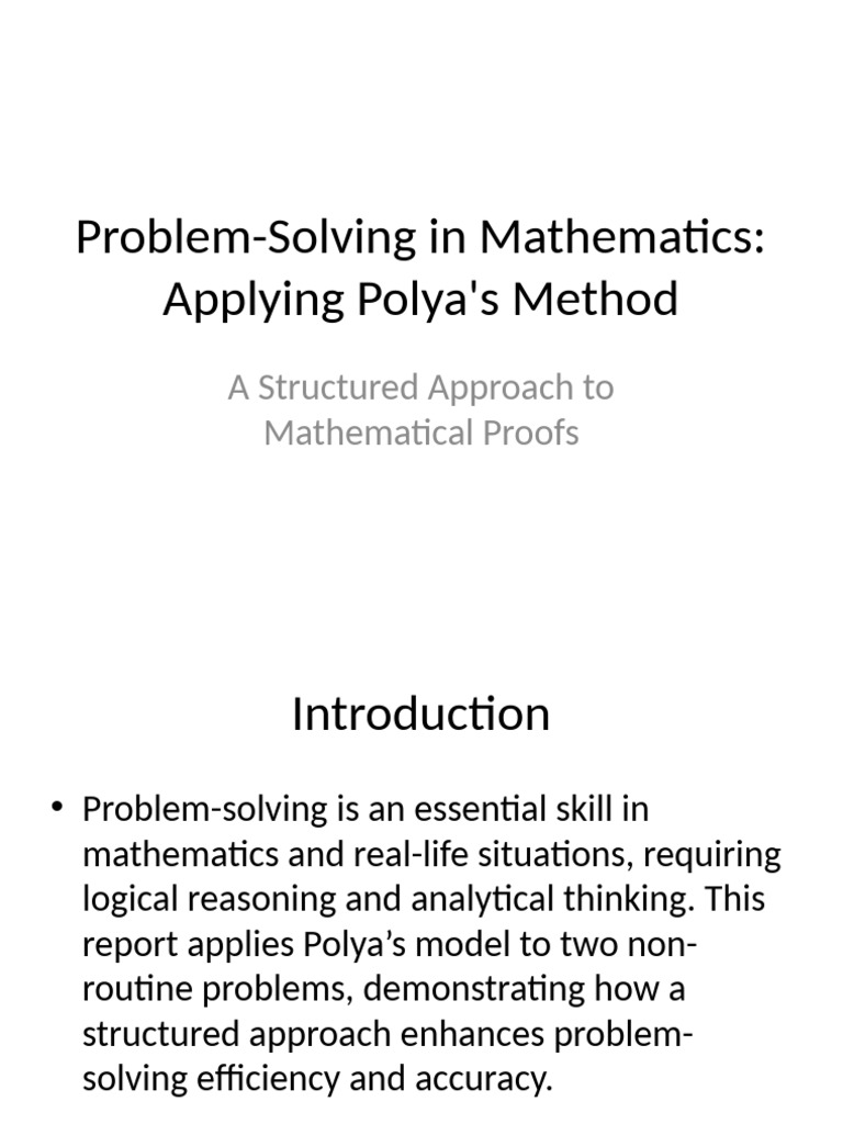 Problem_Solving_Presentation | PDF
