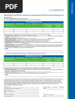 Maybank Credit Card Dispute Form | PDF