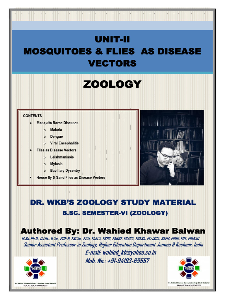 UNIT_2_MOSQUITOES_&_FLIES_AS_DISEASE_VECTORS | PDF | Malaria | Plasmodium