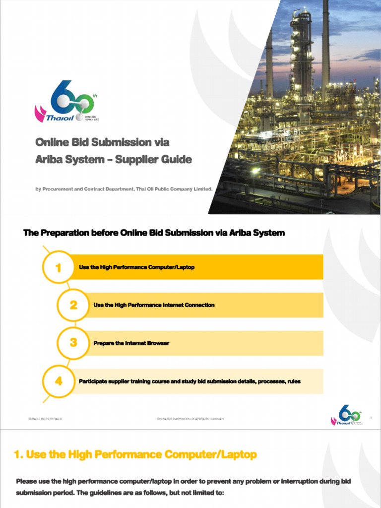 Online Bid Submission Via Ariba System - Supplier Guide | PDF | Safari (Web Browser) | User ...