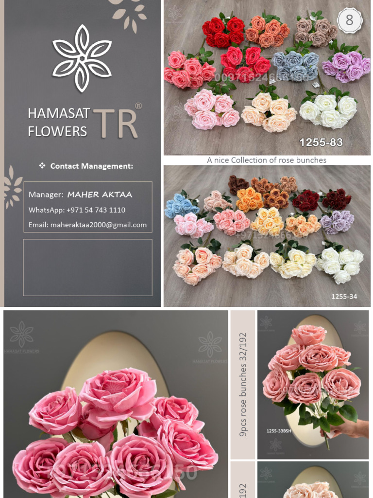 Catalouge Roses 24-08-Hamasat Flowers TR | PDF