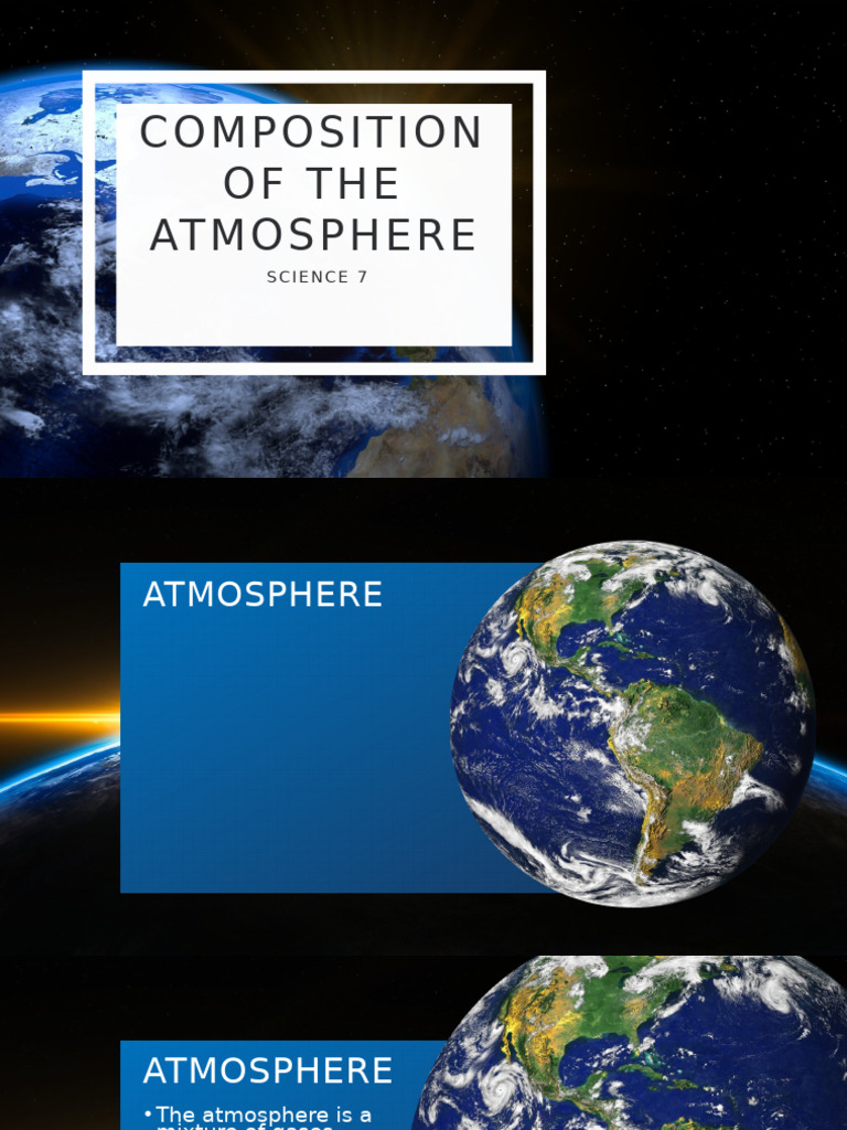 Earth's Atmosphere Composition & Layers | PDF | Atmosphere Of Earth ...