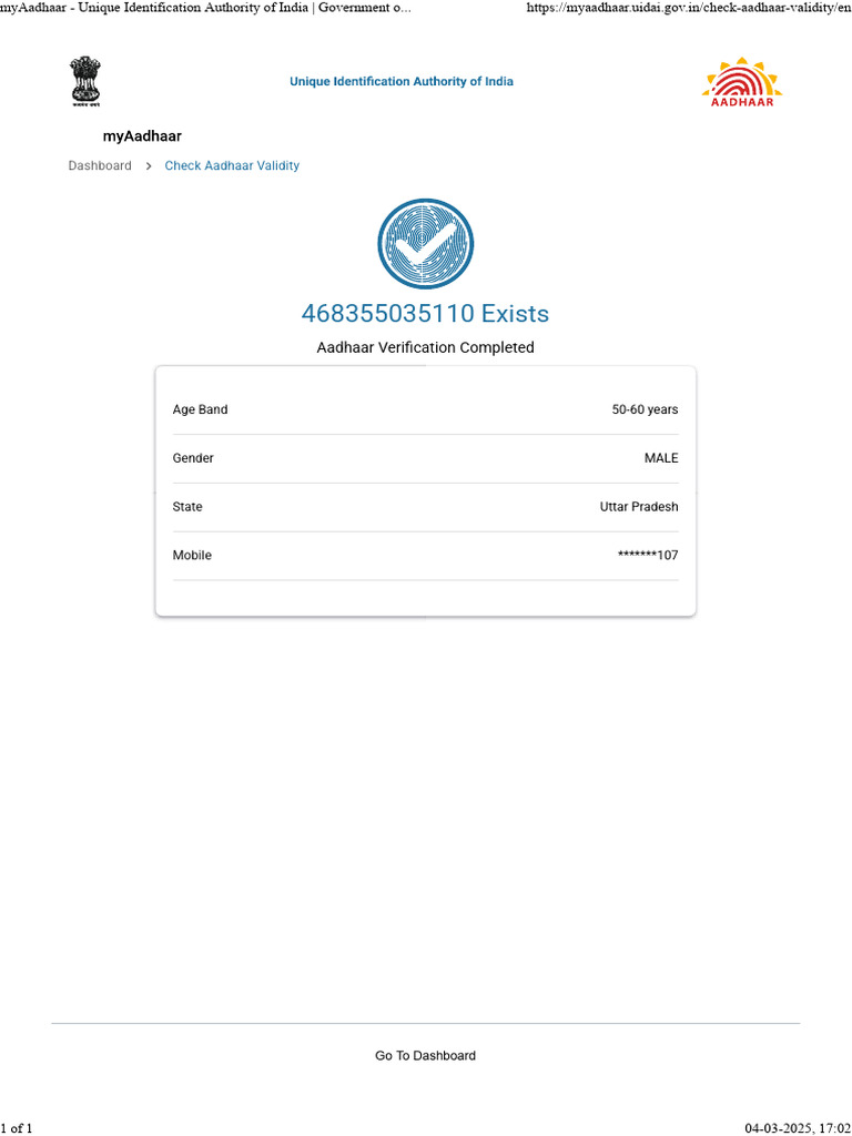 Myaadhaar - Unique Identification Authority of India - Government of ...