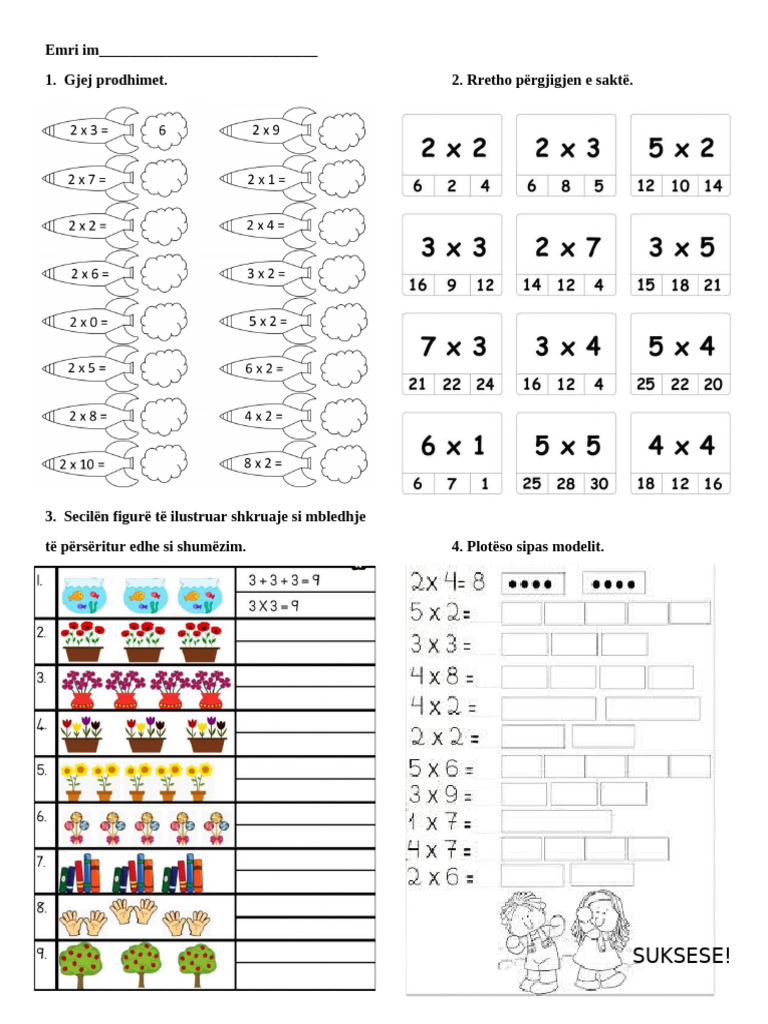 Ushtrime Me Shumëzim | PDF