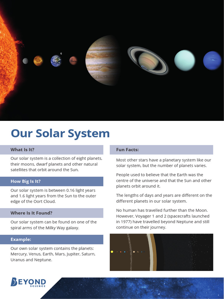 Toddle - Our Solar System Information Poster | PDF