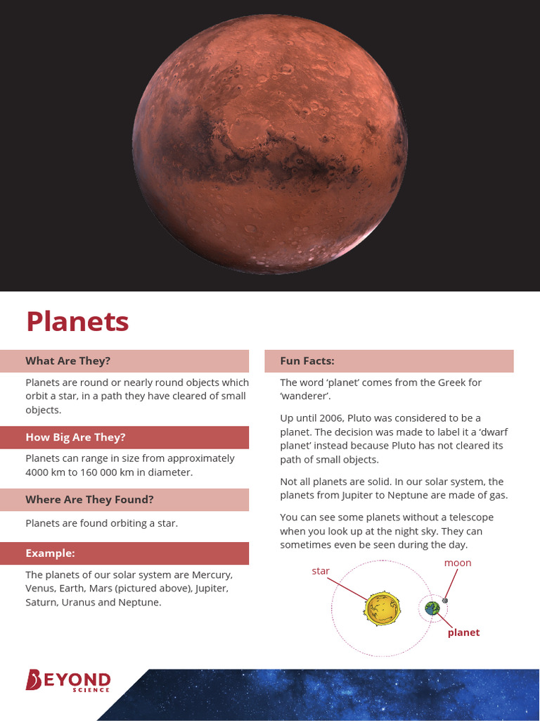 Toddle - Planets Information Poster | PDF