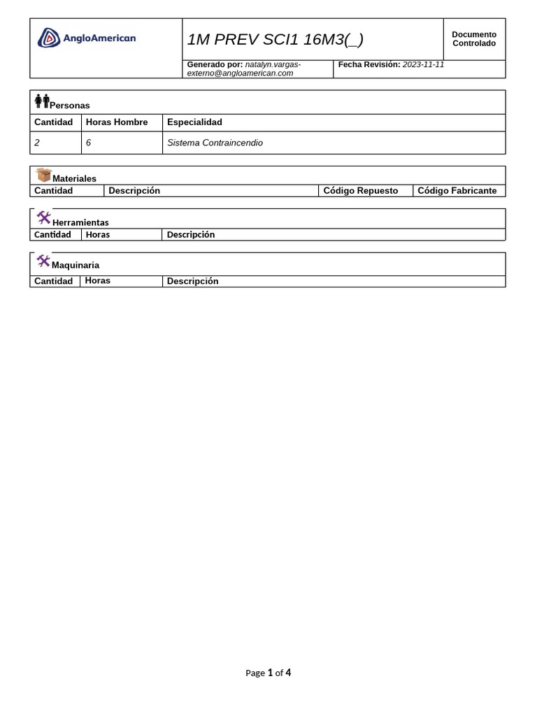 1M PREV SCI1 16M3_Actualizado | PDF | Bienes manufacturados | Ingeniería mecánica