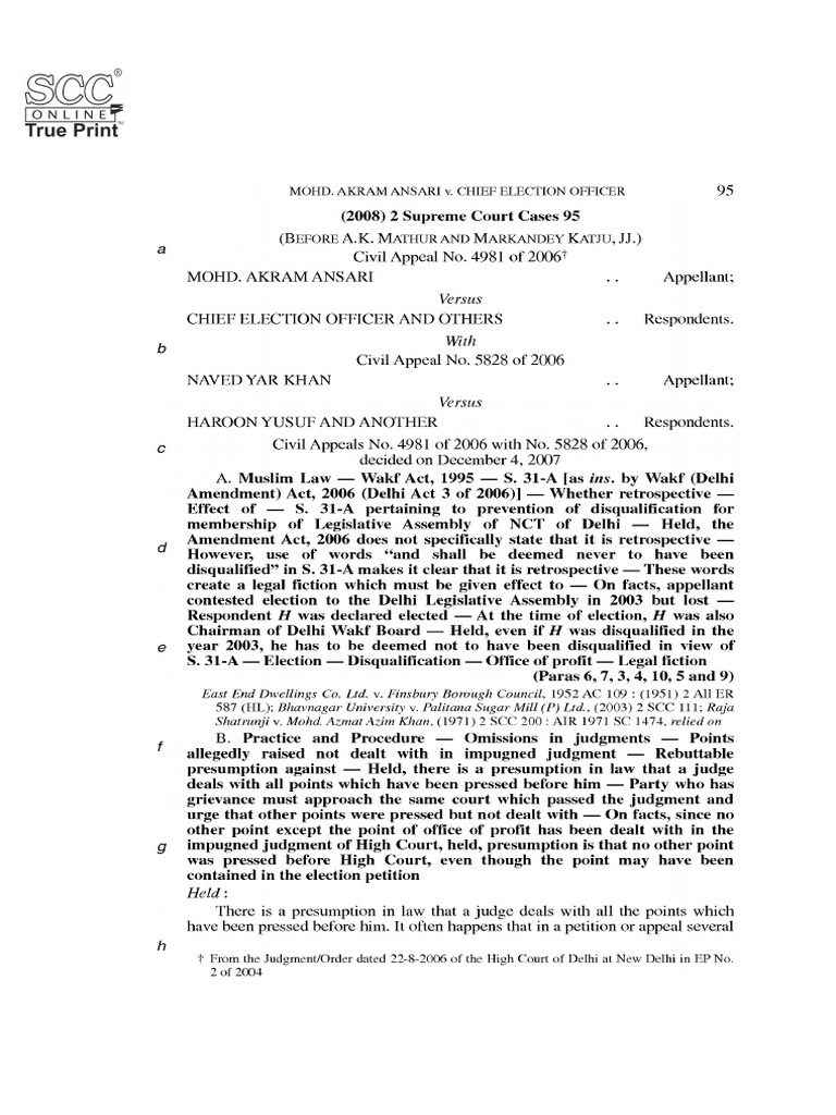 Supreme Court Judgment on Modak Case | PDF