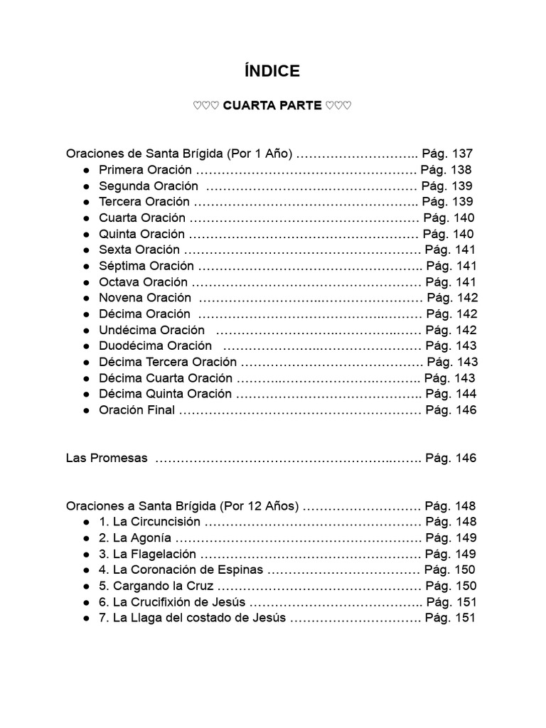 Oraciones a Santa Brígida y San Gregorio | PDF